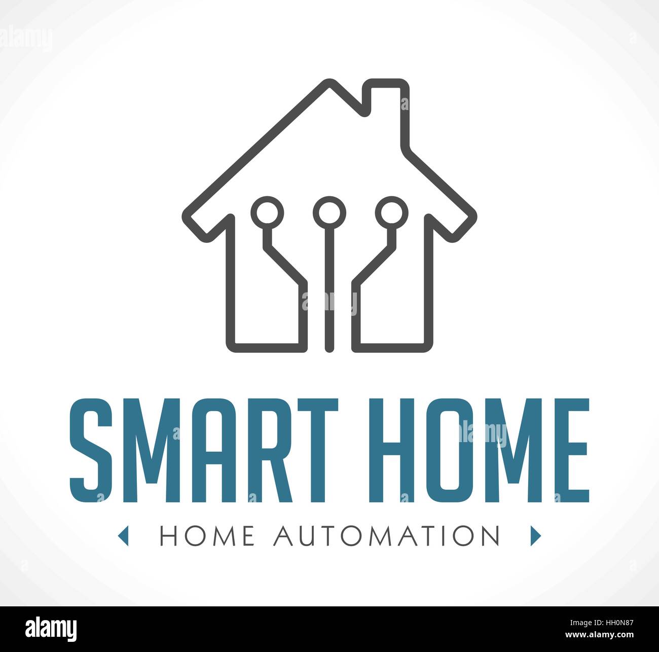 Logo - Home Automation Image Vectorielle Stock - Alamy