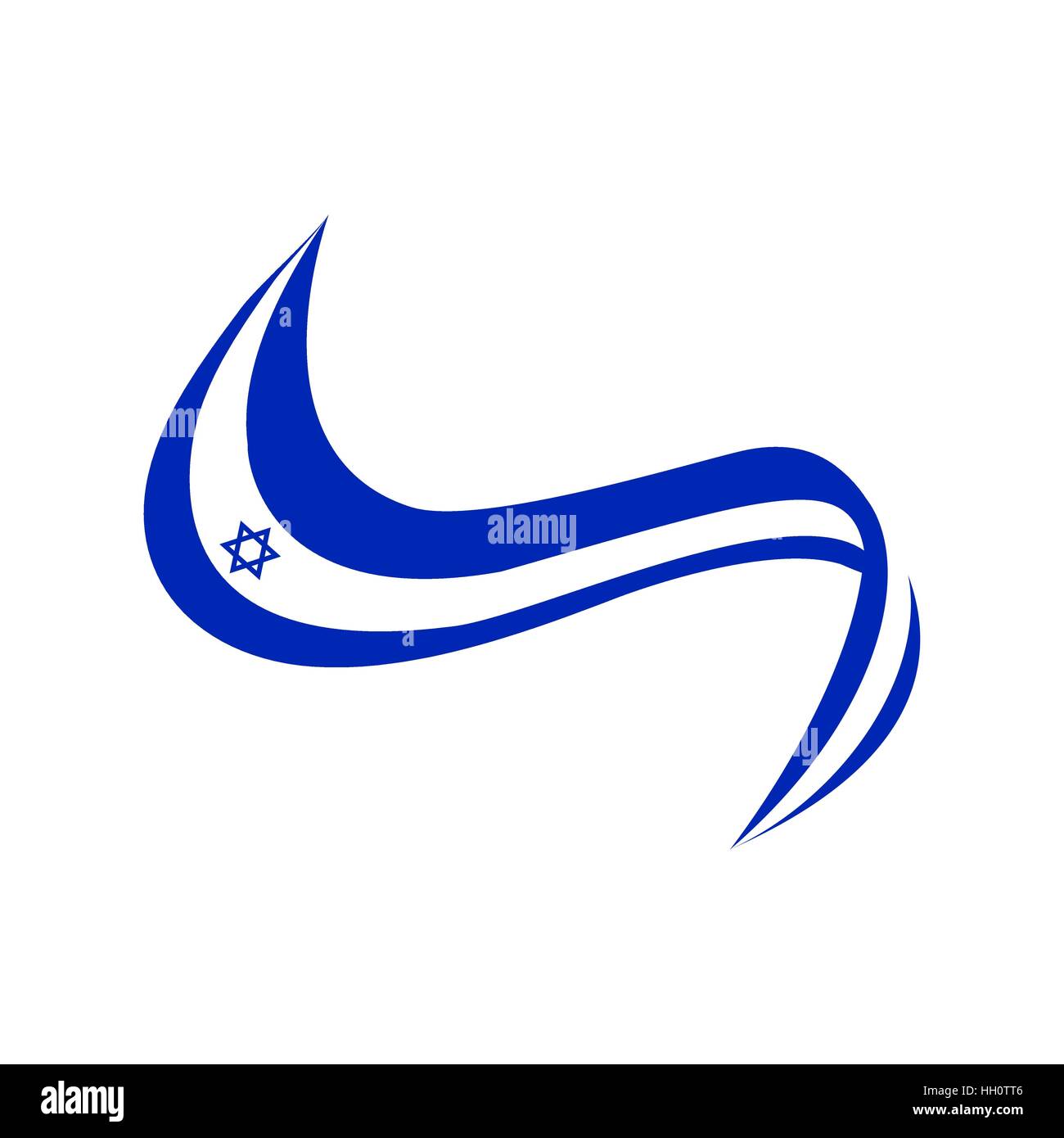 Bandera de israel ilustracion vectorial Banque d'images détourées - Alamy
