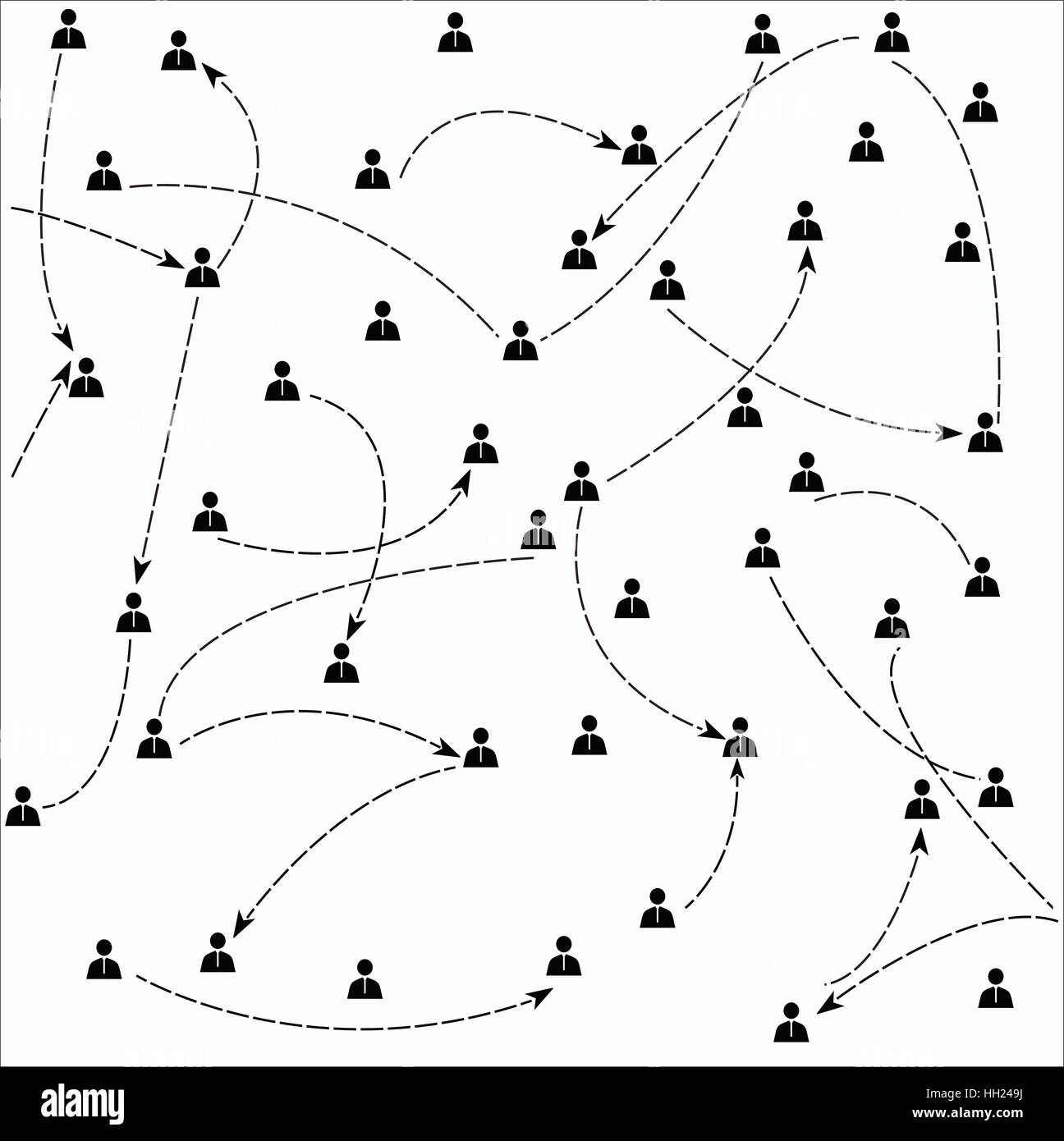 Réseau humain Banque d'images vectorielles - Alamy