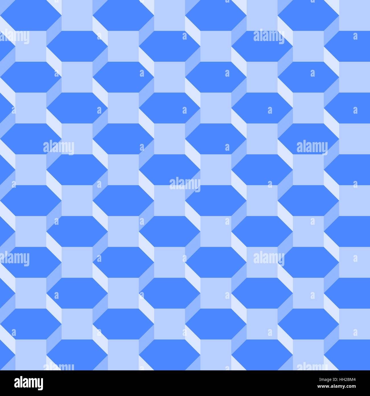 Hexagone isométrique - modèle géométrique 3D modifiable sans résumé ...