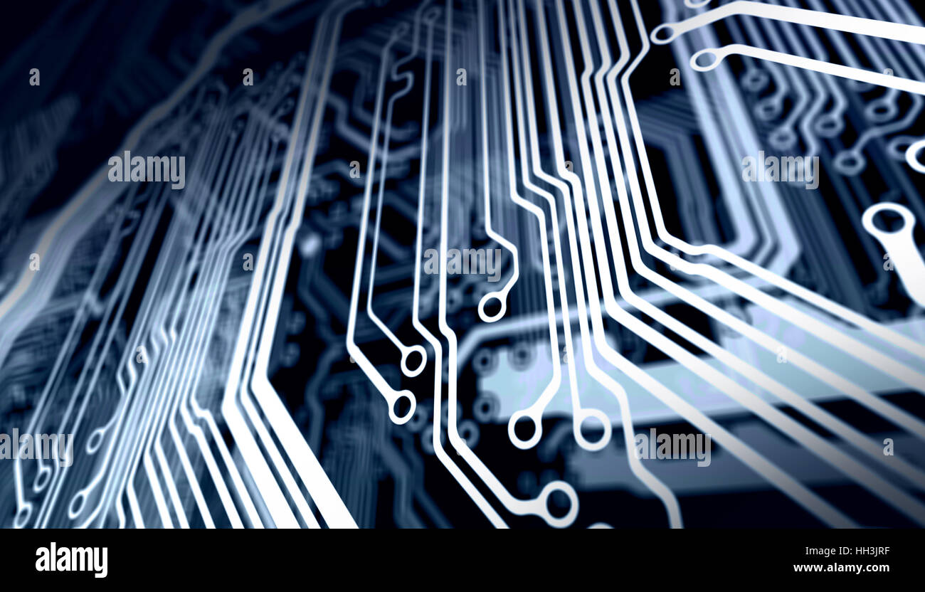 Circuit bleu Banque de photographies et d’images à haute résolution - Alamy