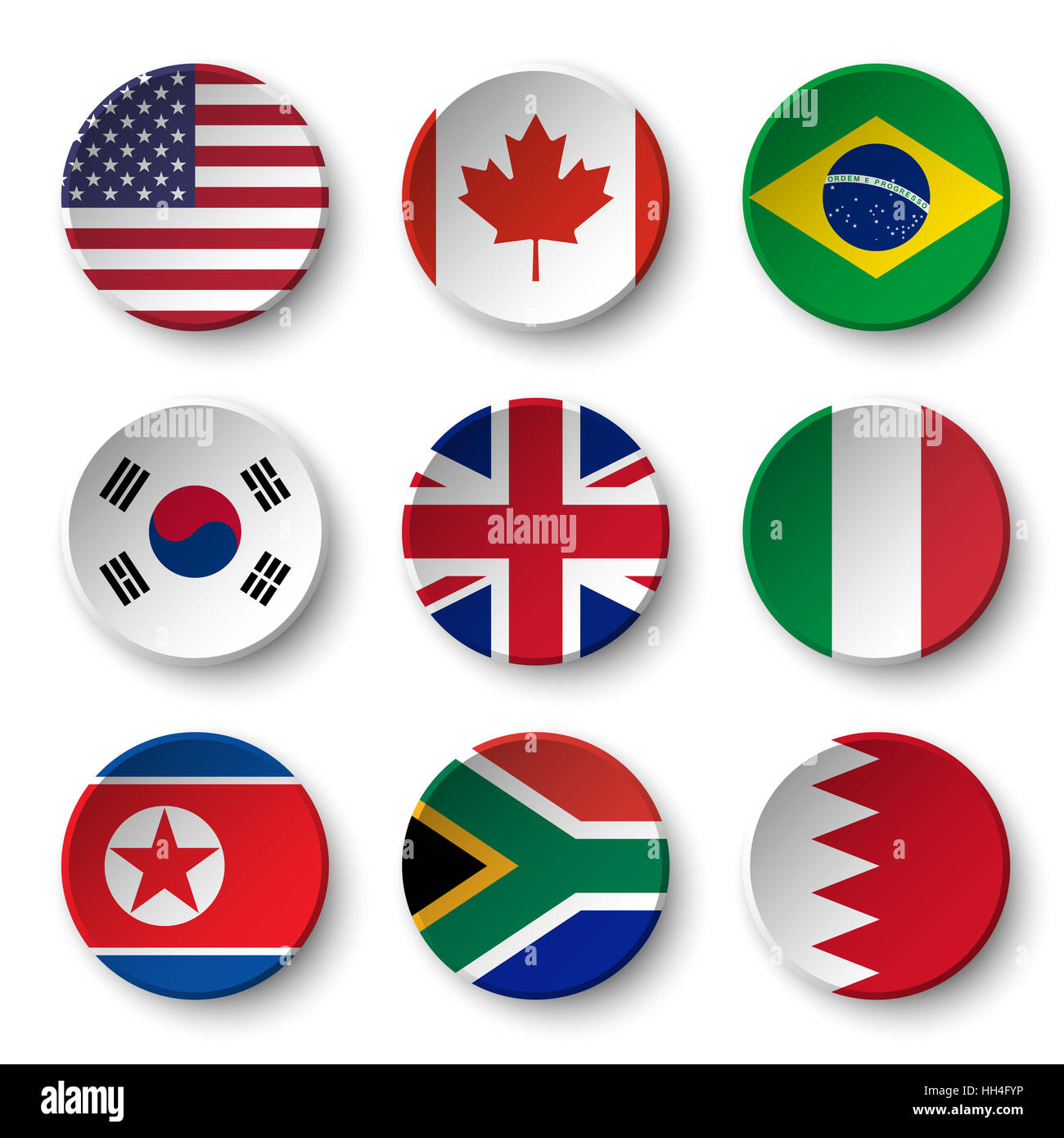 Country flags round italy Banque de photographies et d’images à haute ...