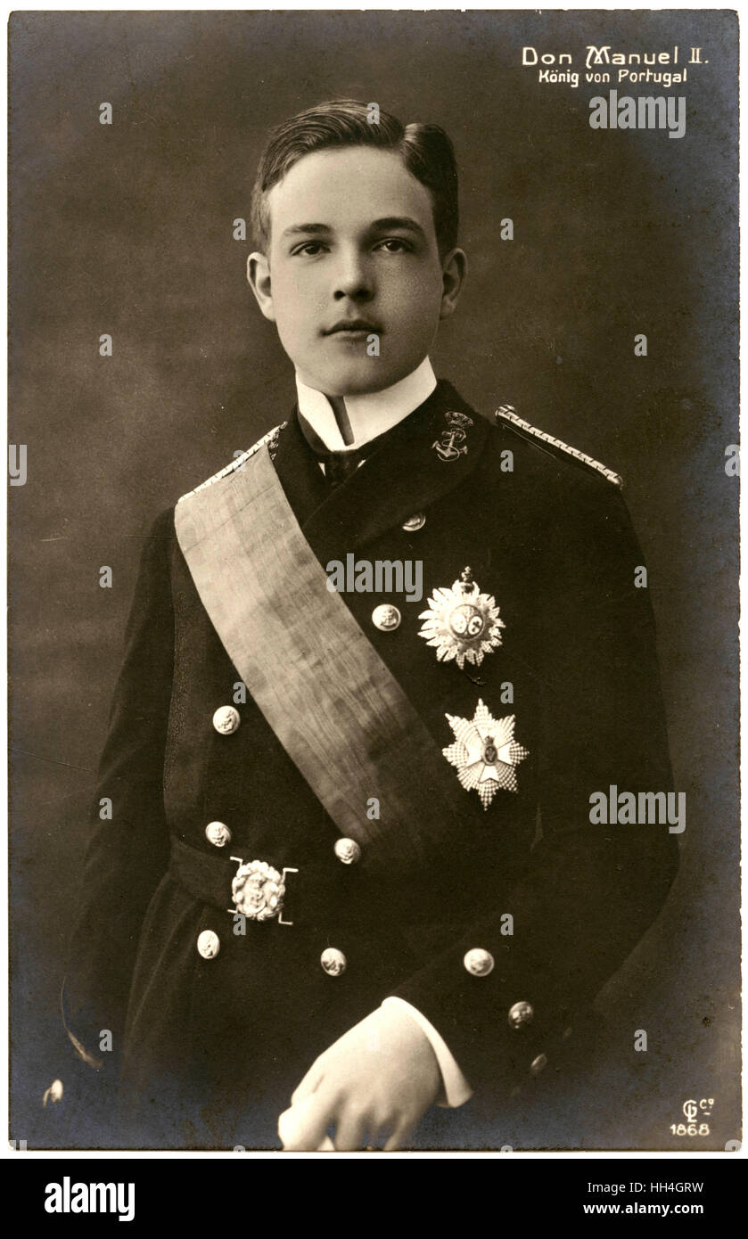 King manuel ii of portugal 1889 1932 Banque de photographies et d ...