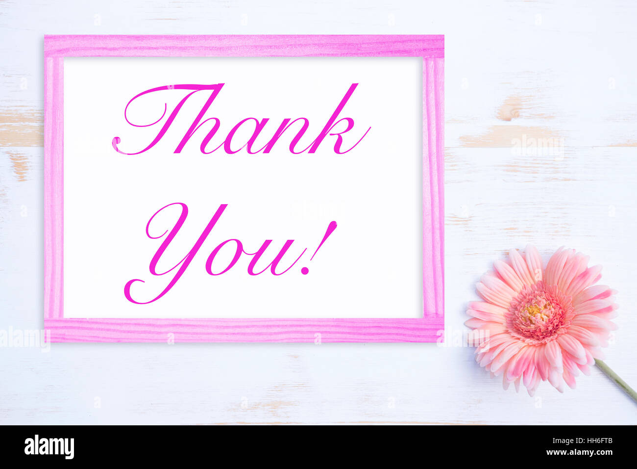 Carte de remerciement roses Banque de photographies et d’images à haute ...