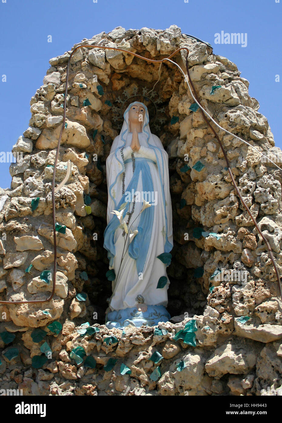 Prier statue de Marie, Mère de Jésus, le roi David Wells, Bethléem ...