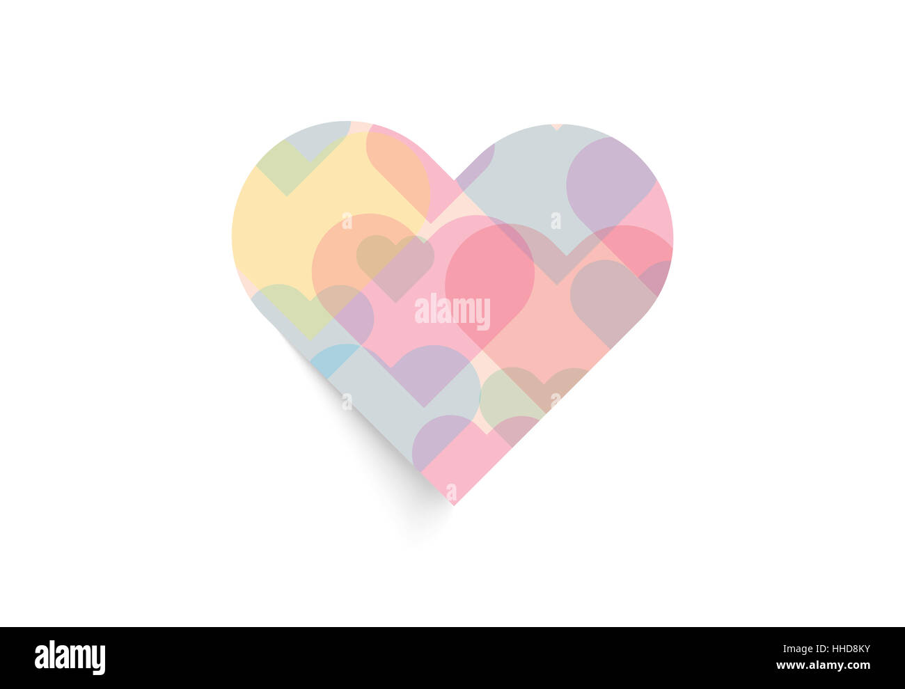 Heart logo vector Banque de photographies et d’images à haute ...