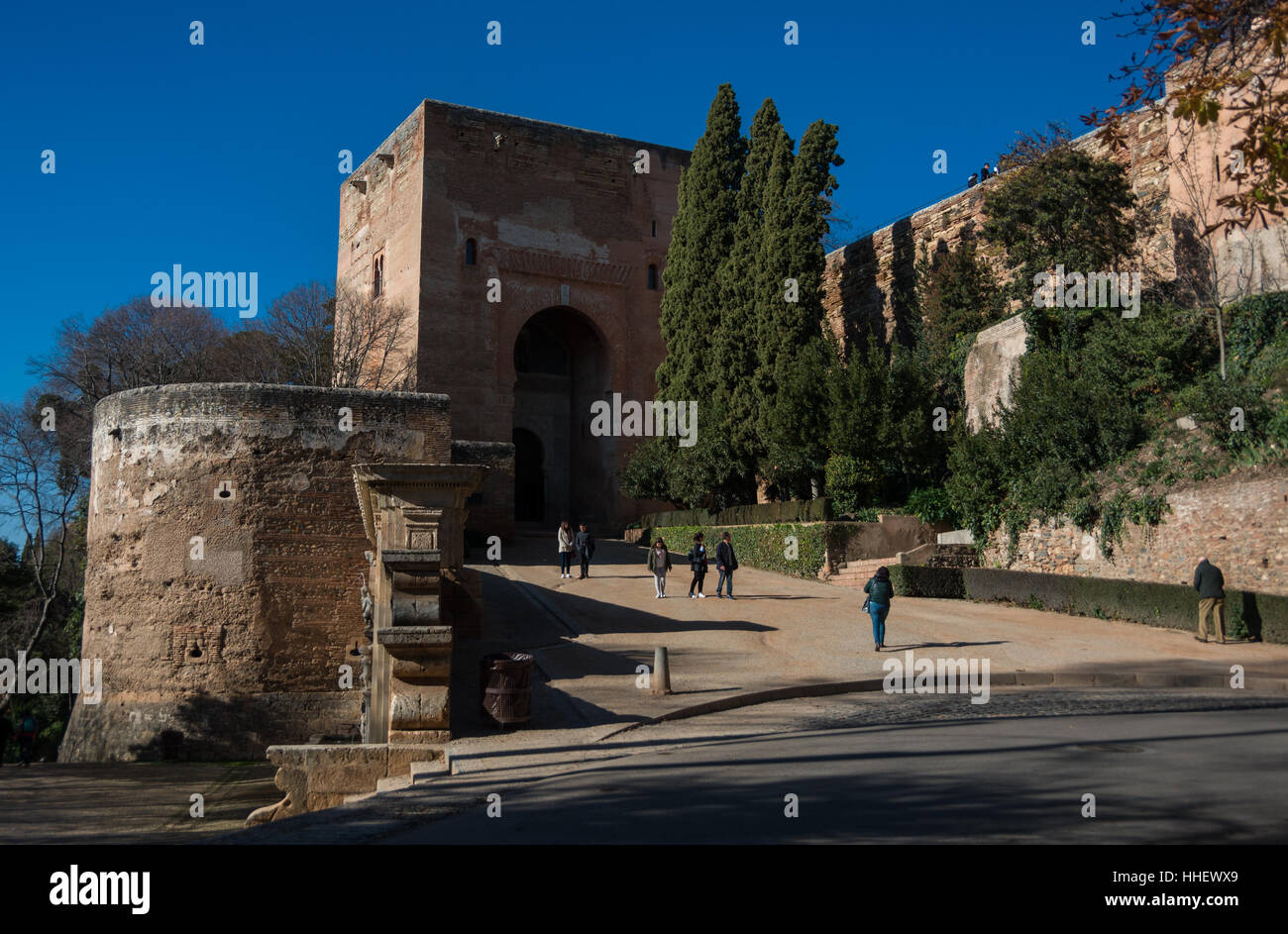 Gate justice alhambra granada spain Banque de photographies et d’images ...