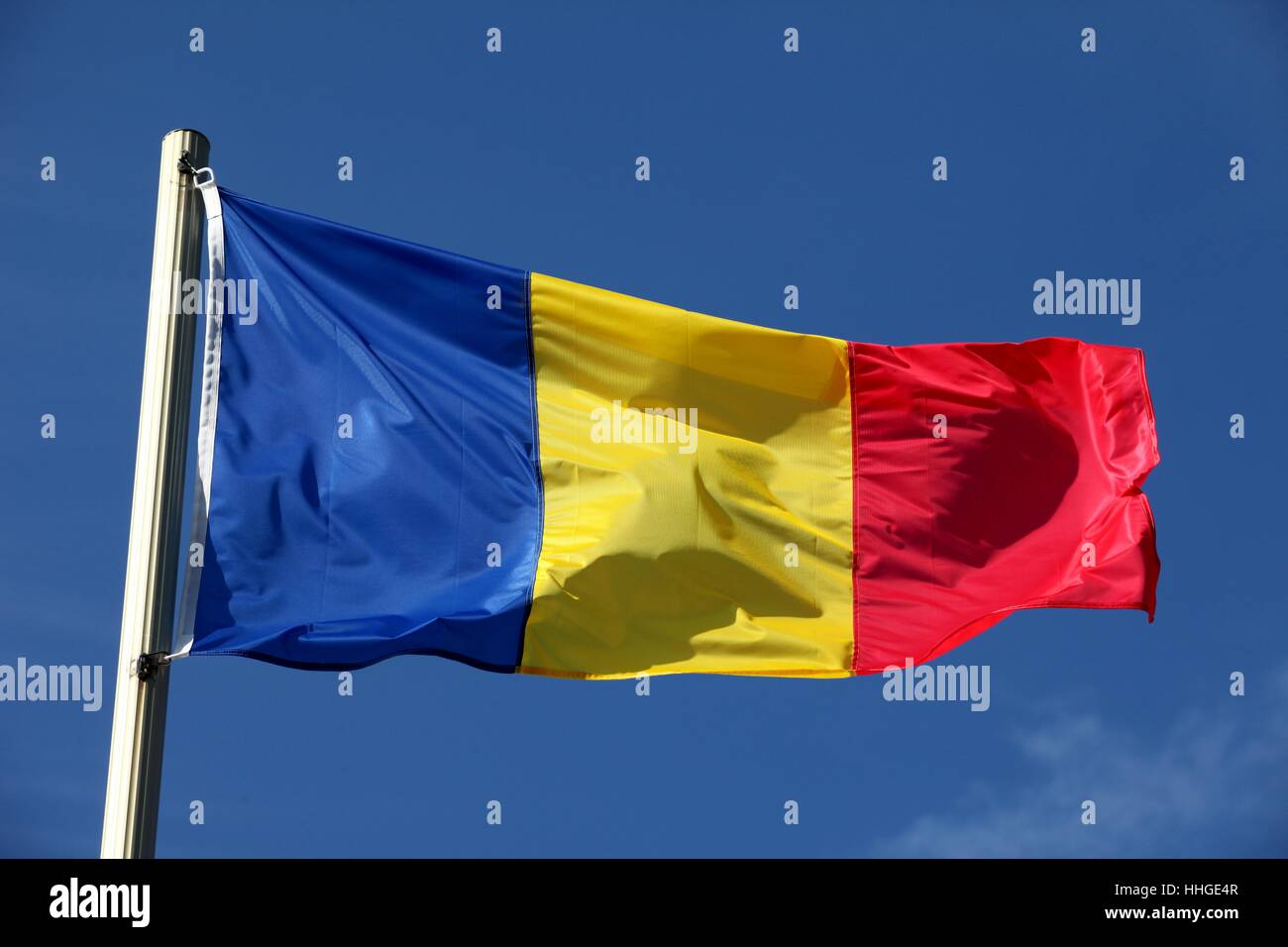 Drapeau, Roumanie, roumain, bleu, emblème, le soleil, la liberté, la ...