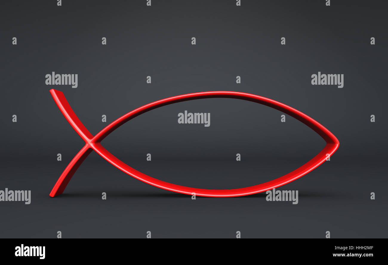 Signe, signal, la religion, le poisson, Pâques, poisson, le pictogramme ...