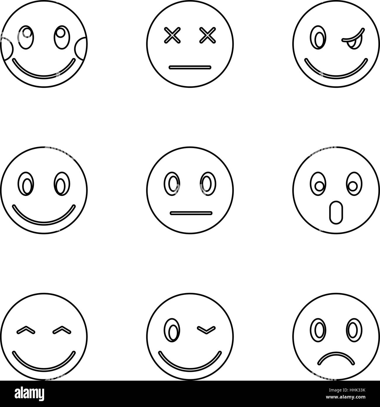 Indifferent emoticon Banque d'images vectorielles - Page 2 - Alamy