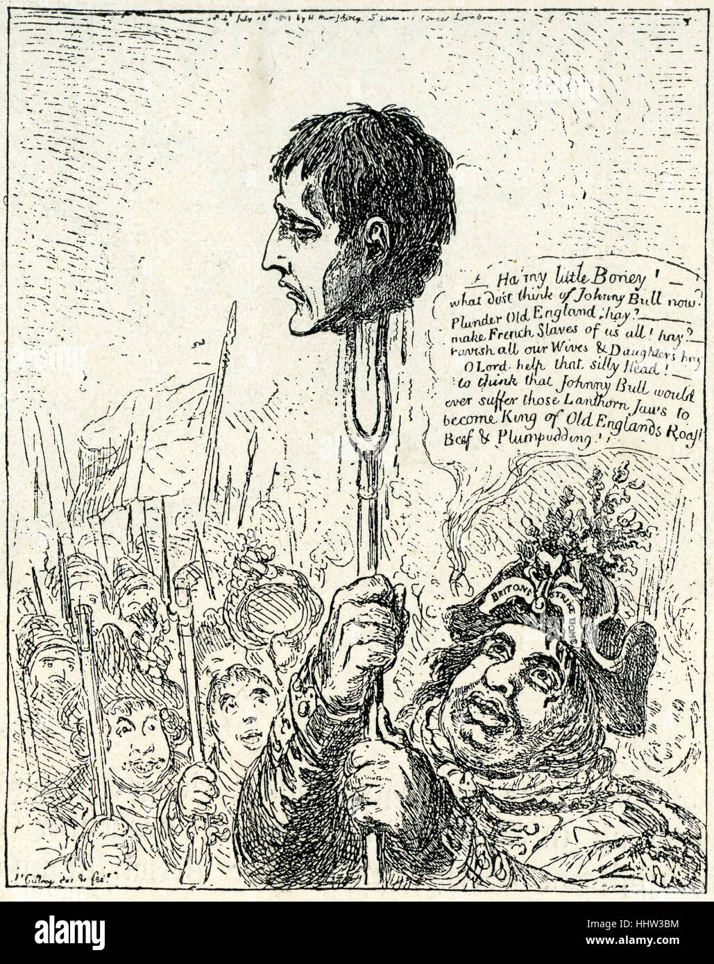 Cartoon illustration napoleon bonaparte Banque de photographies et d ...