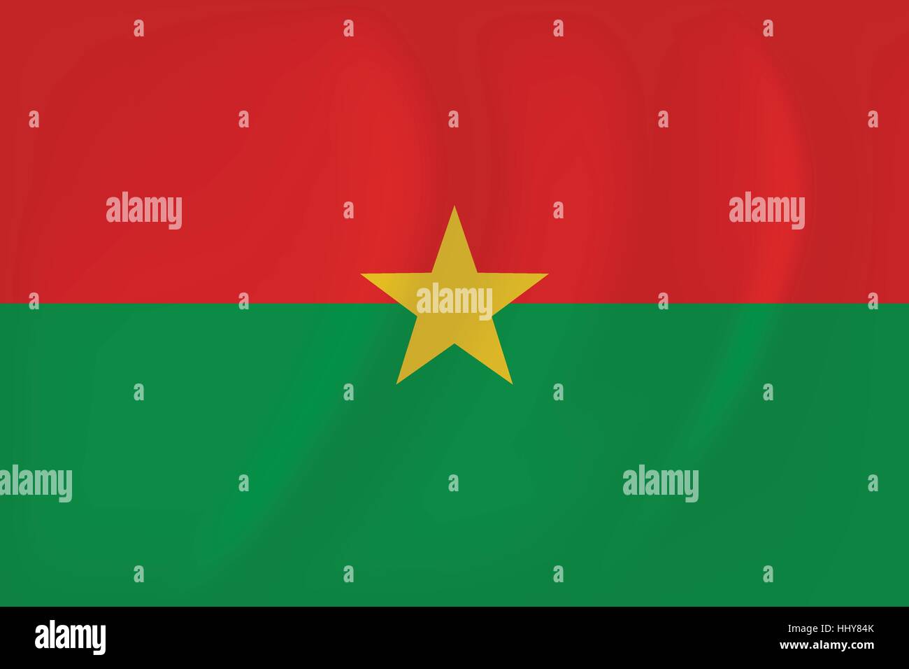 Drapeau vert rouge jaune avec etoile Banque d'images vectorielles ...