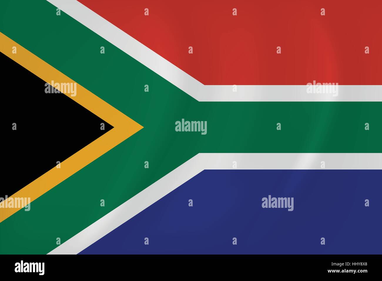Cape town with south african flag Banque d'images vectorielles - Alamy