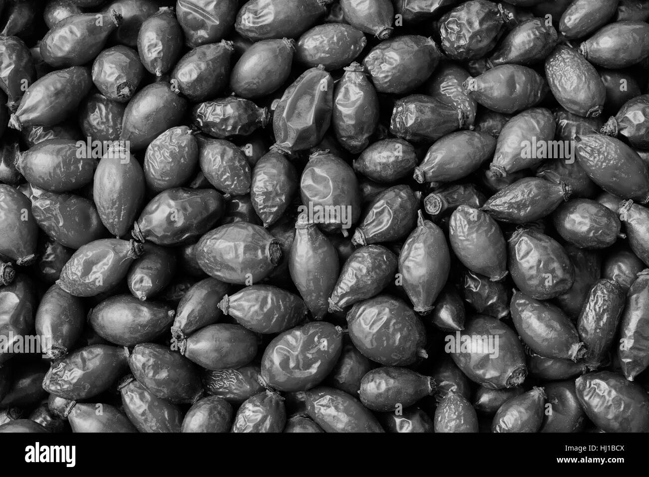 Fruits rouges sauvages Banque d'images noir et blanc - Alamy