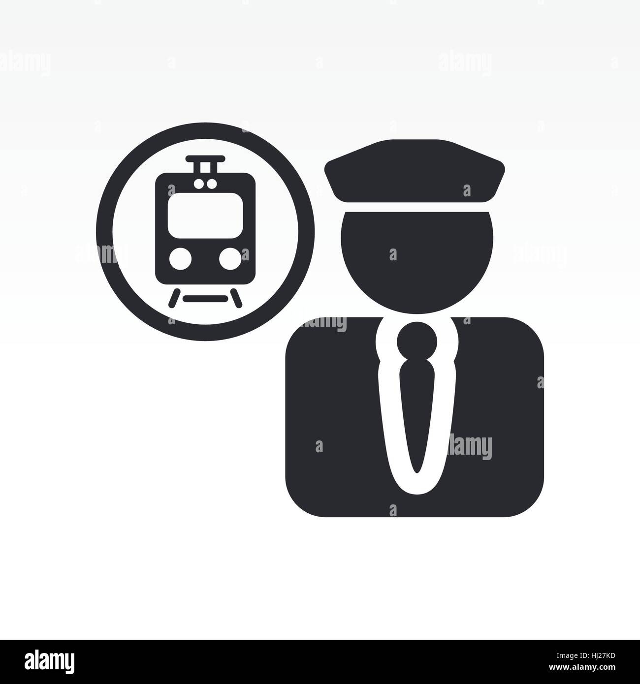 Controleur train Banque d'images détourées - Alamy