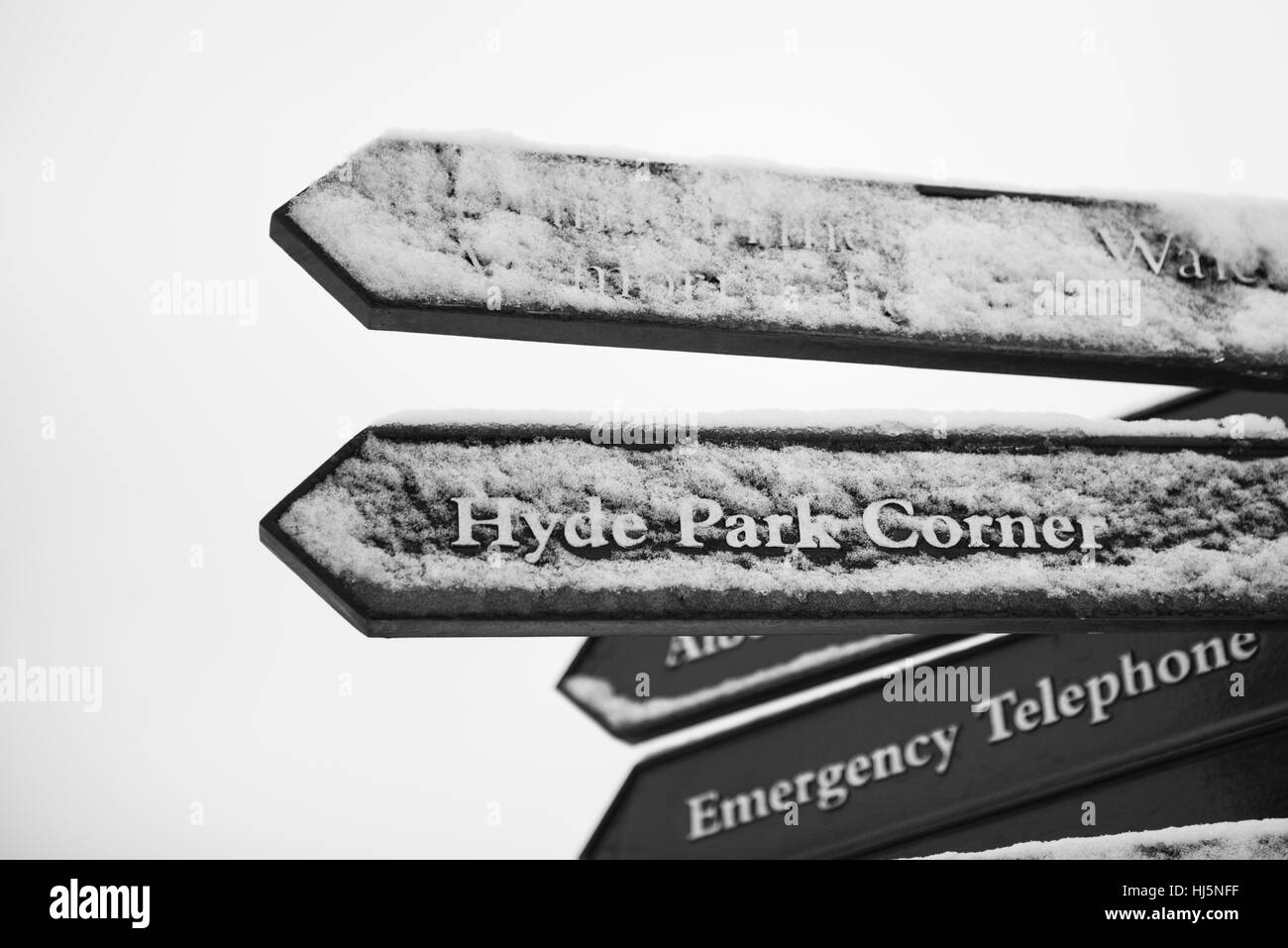 Park, hiver, neige, de coke, de cocaïne, de matériel, d'une drogue, d ...