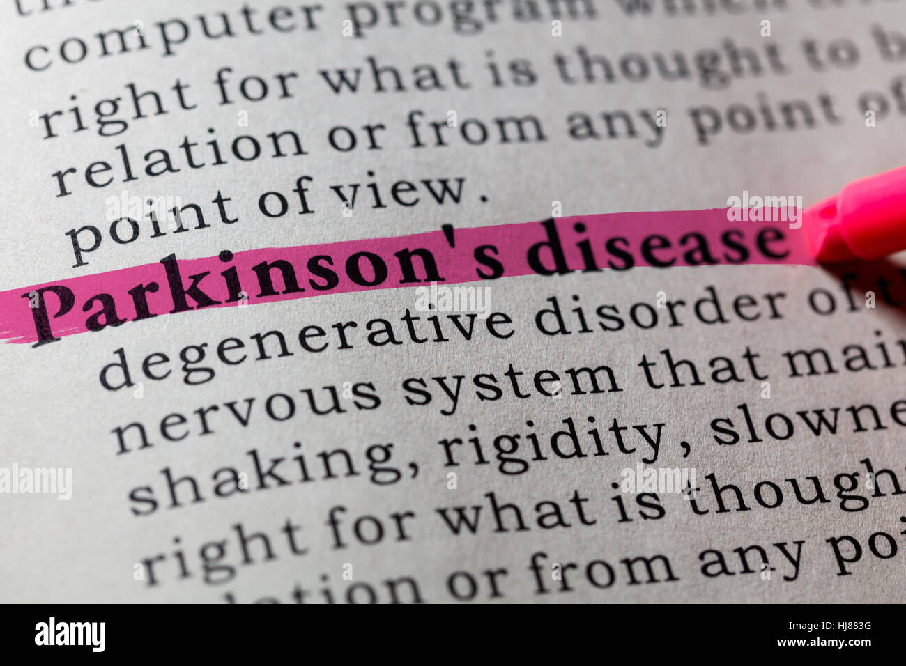 Maladie de parkinson parkinson Banque de photographies et d’images à ...