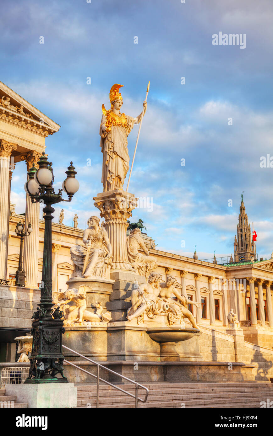 La cité, la ville, de la culture, célèbre, statue, Vienne, sculpture ...