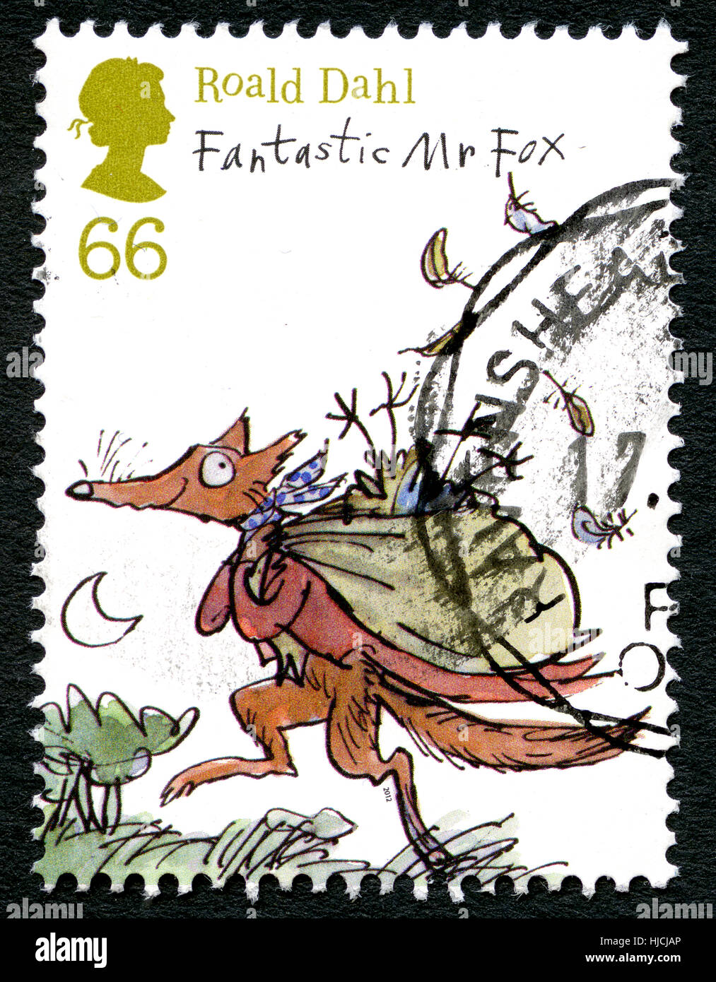 Grande-bretagne - circa 2012 : un timbre-poste utilisé depuis le ...