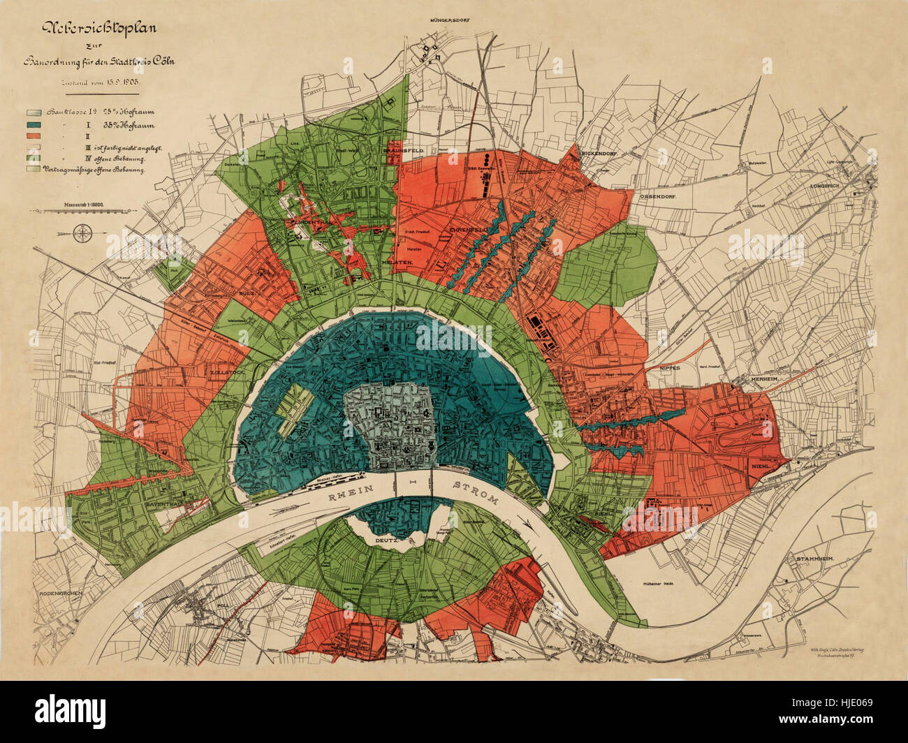 Cologne map Banque de photographies et d’images à haute résolution - Alamy