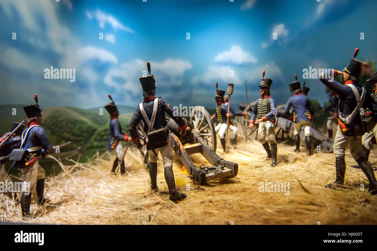 Historique, bataille, armée, guerre, soldat, vue, vue, perspective ...