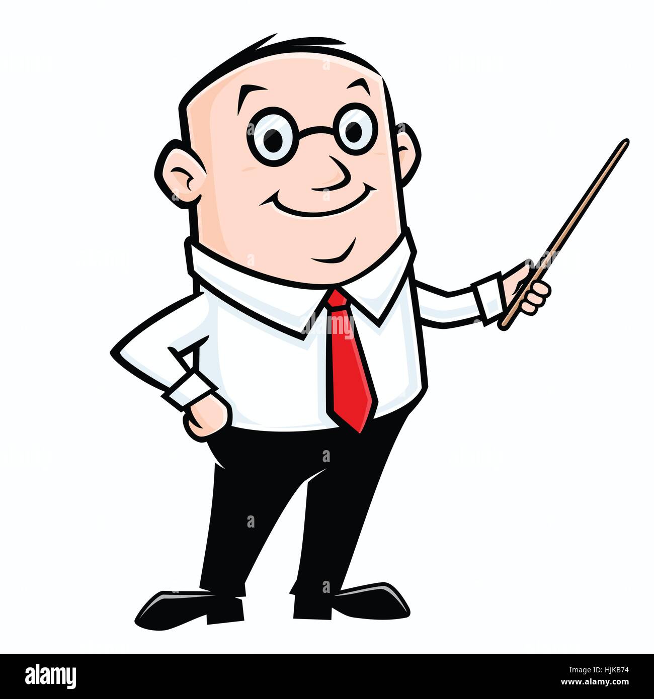 Caricatura profesor Banque d'images vectorielles - Alamy