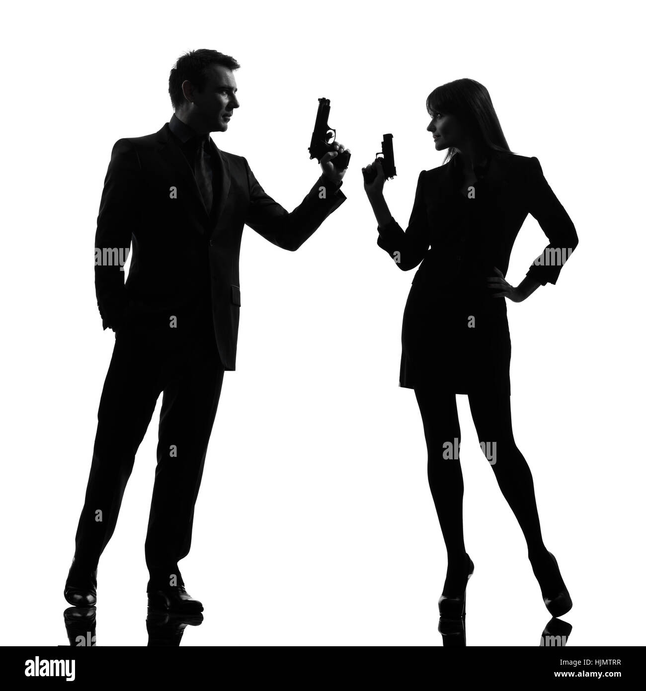 Secret agent silhouette Banque de photographies et d’images à haute ...