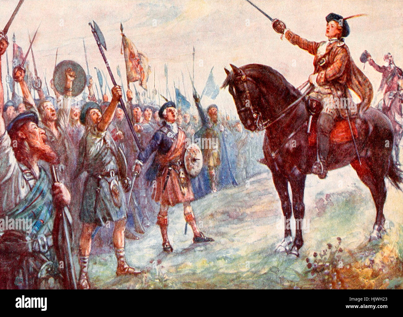 "Messieurs", il a pleuré, dégainant son épée, J'ai jeté le fourreau ...