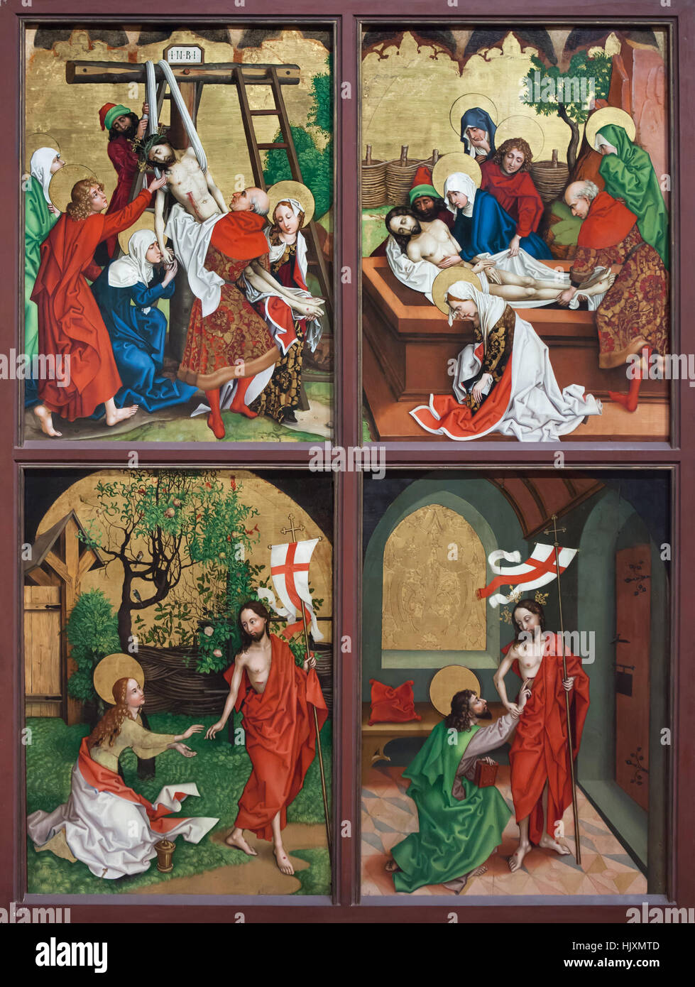 Aile du retable de circa 1480 par Renaissance allemande peintre martin ...