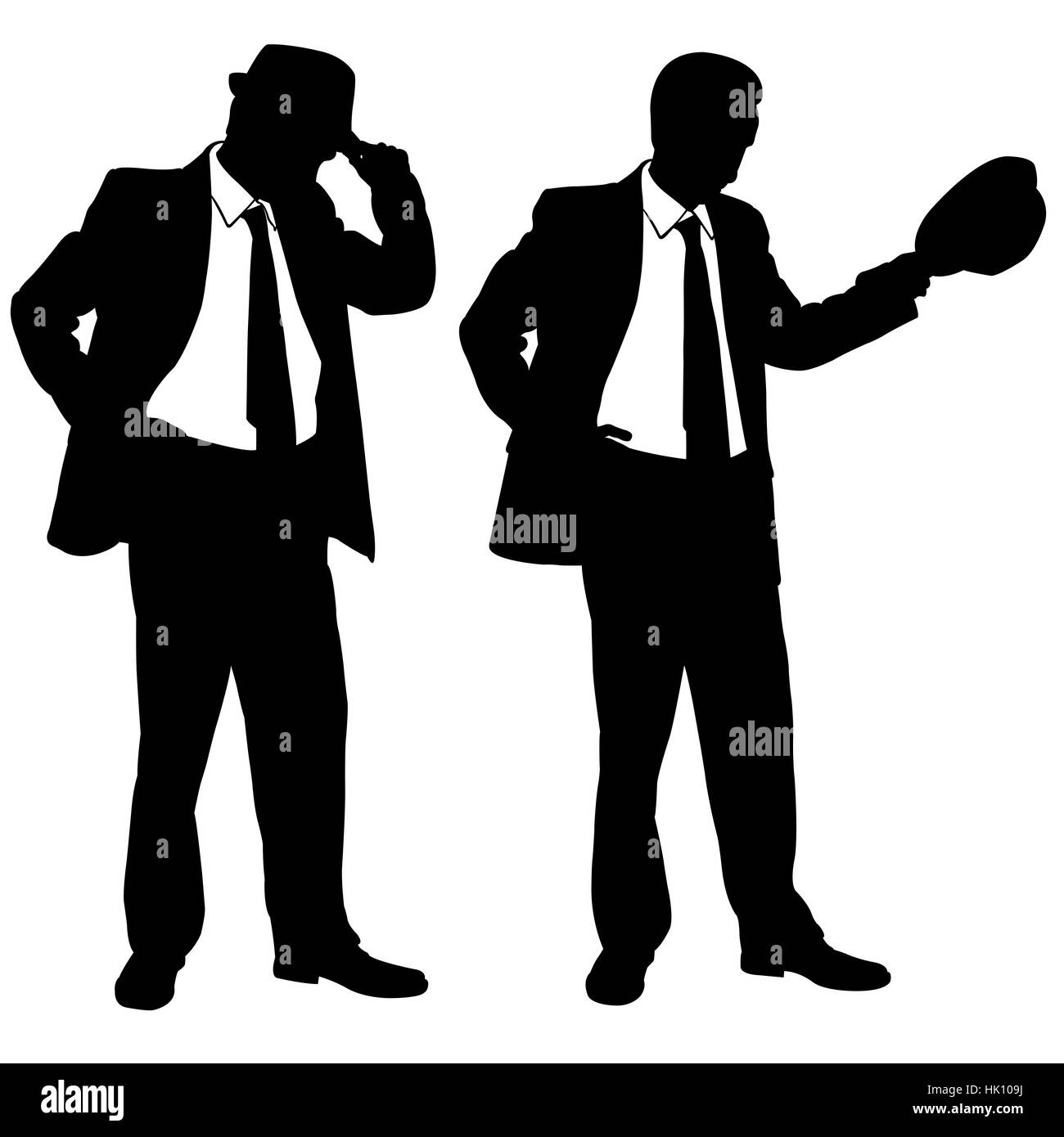 Geste de respect Banque d'images noir et blanc - Alamy