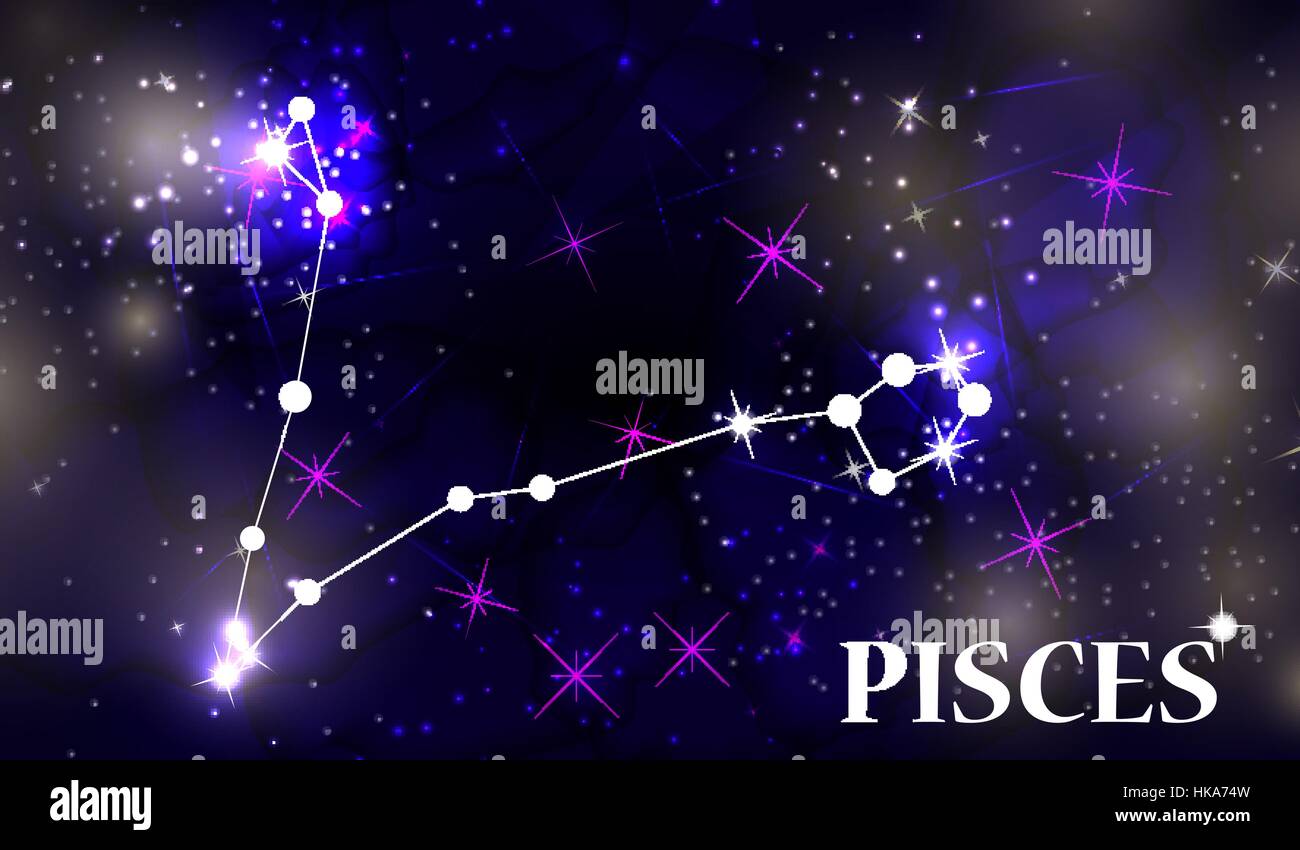 Le Poissons symbole signe de zodiaque. Vector Illustration Image ...