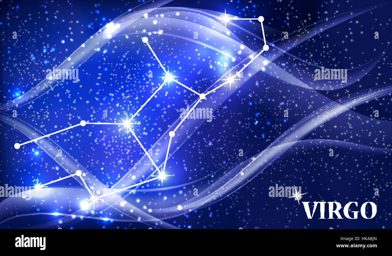 Symbole de la Vierge signe du zodiaque. Vector Illustration Image ...