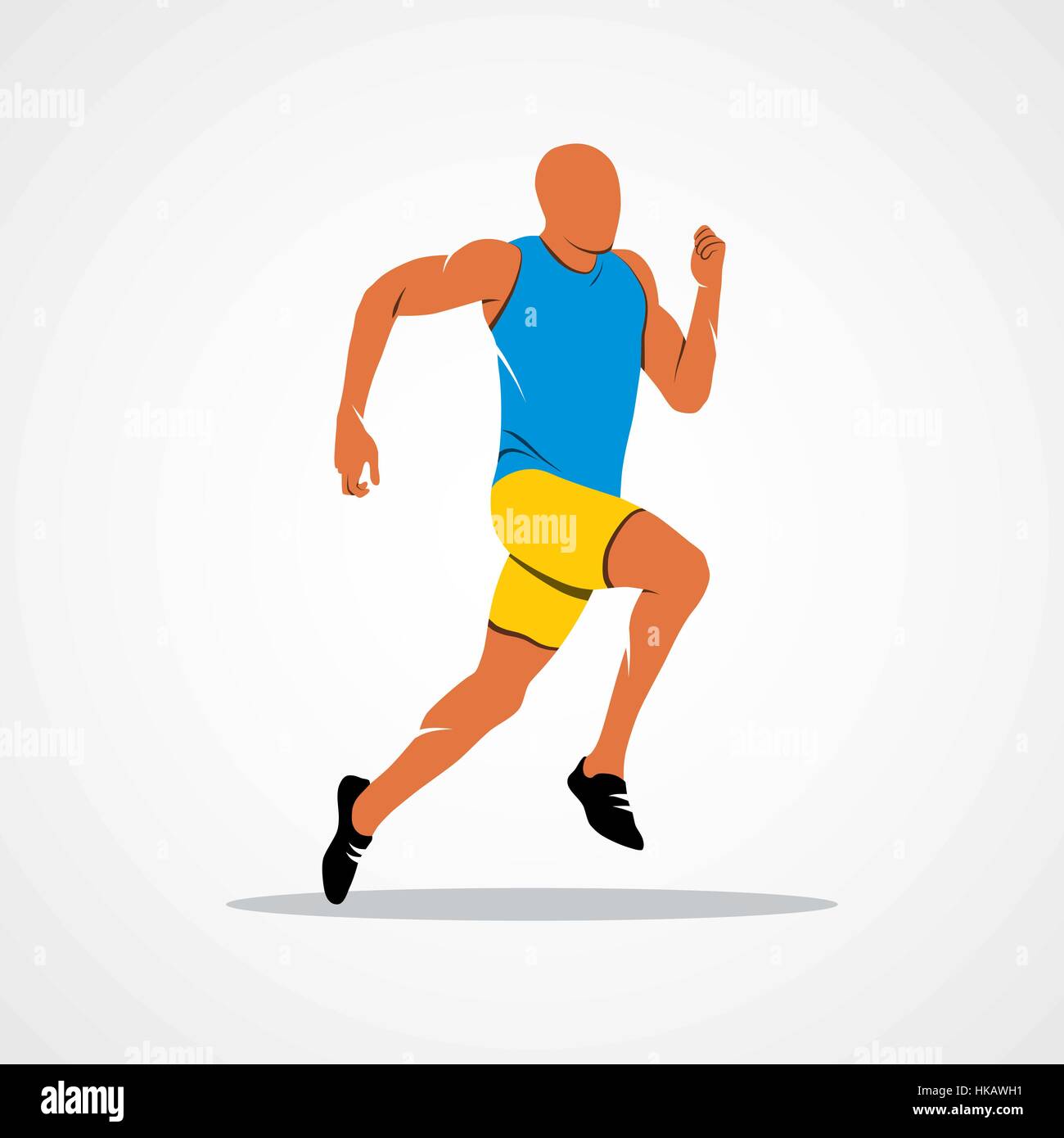 Coureurs sur de courtes distances d'entreprise Identité de marque ...
