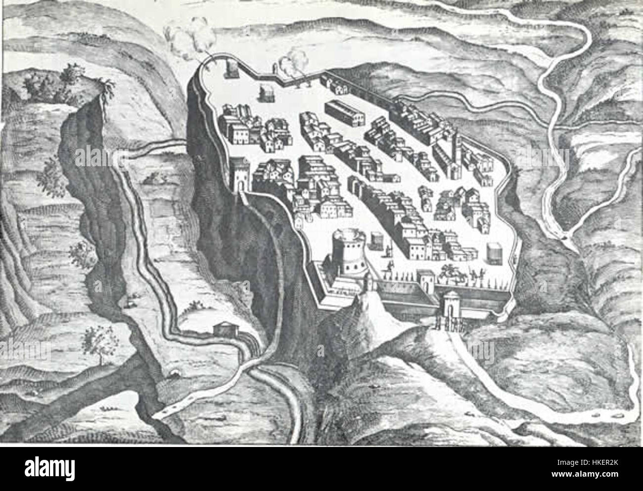 'Plan de Castro' est une carte historique montrant la disposition et la ...
