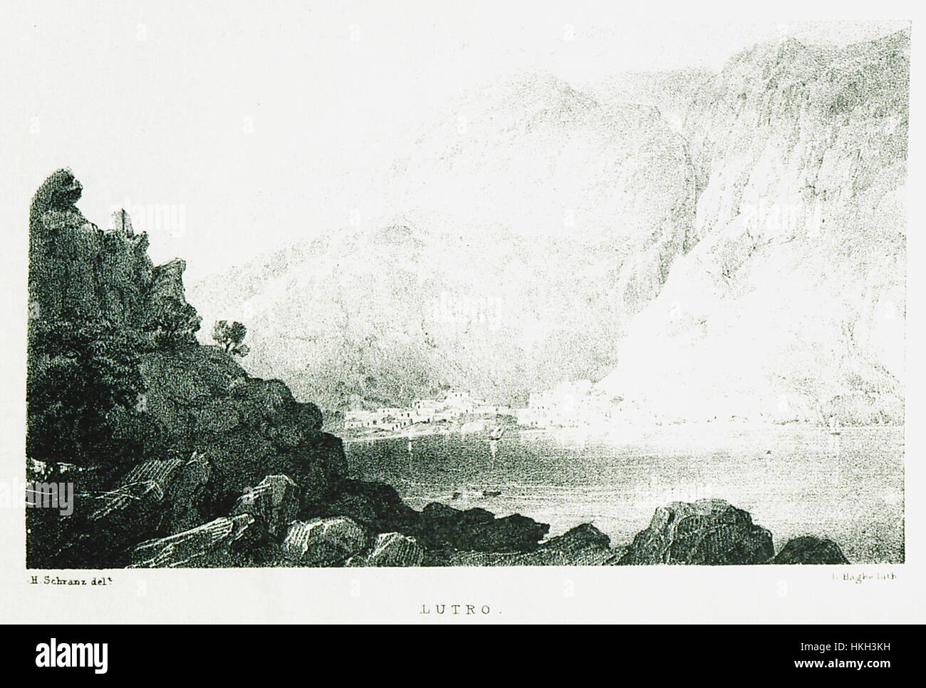 Le tableau de 1837 de Robert Pashley capture la beauté de Loutro, un ...