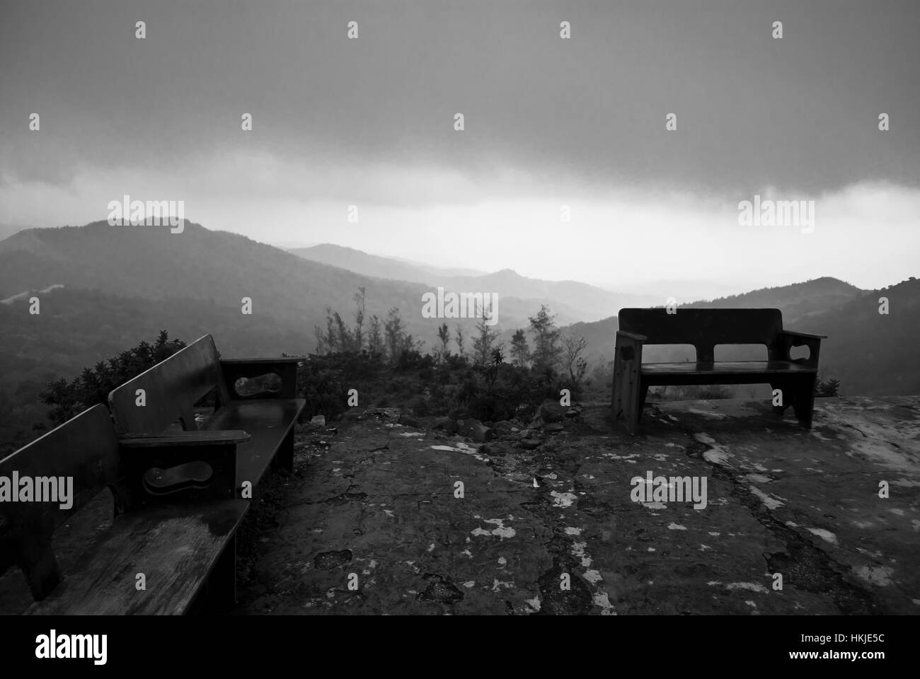 Western ghats of india Banque d'images noir et blanc - Alamy