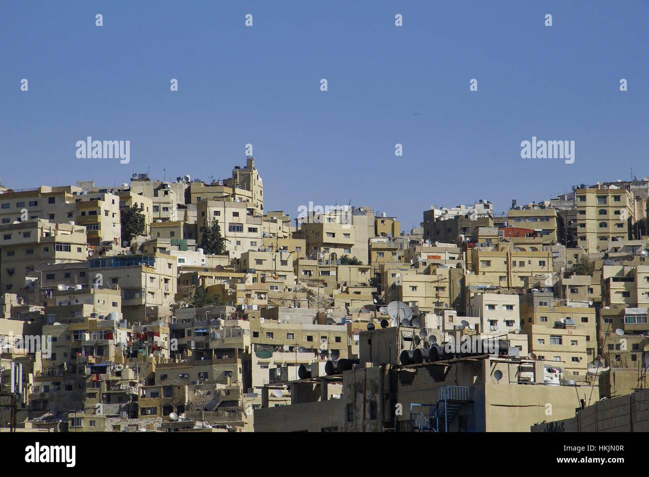 Amman, Jordanie - Février 8, 2014 La capitale de la Jordanie, vue d'une ...