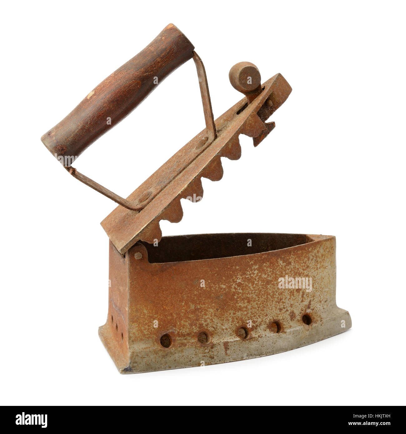 Vieux fer à repasser rouillé Banque d'images détourées - Alamy