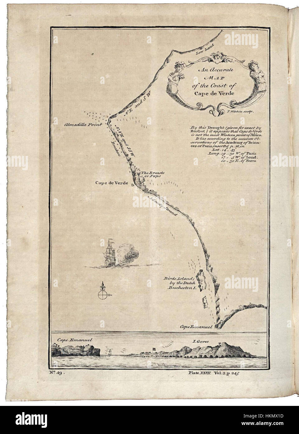 Carte du cap vert Banque de photographies et d’images à haute ...