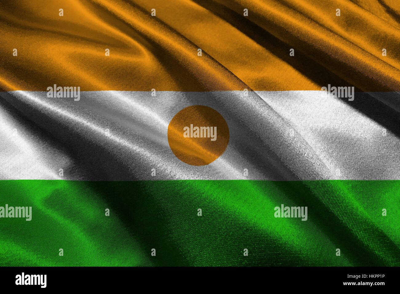 Drapeau national Niger 3D illustration symbole. Drapeau du Niger Photo ...