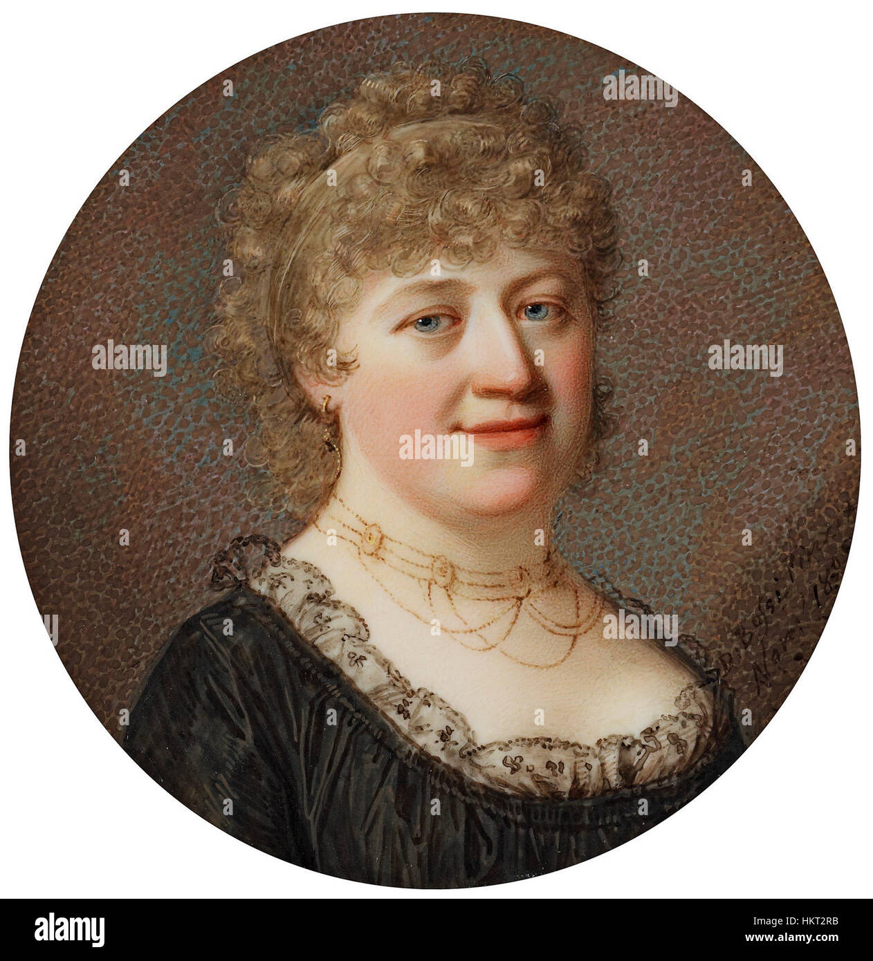 Domenico Bossi - portrait de Susanna Caroline Oxelgren (miniature Photo ...