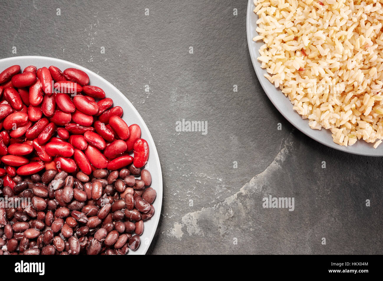 Riz aux haricots noirs Banque de photographies et d’images à haute ...