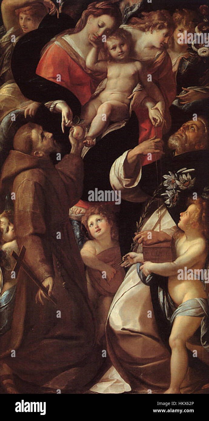 Vierge avec st francis et st dominic Banque de photographies et d ...