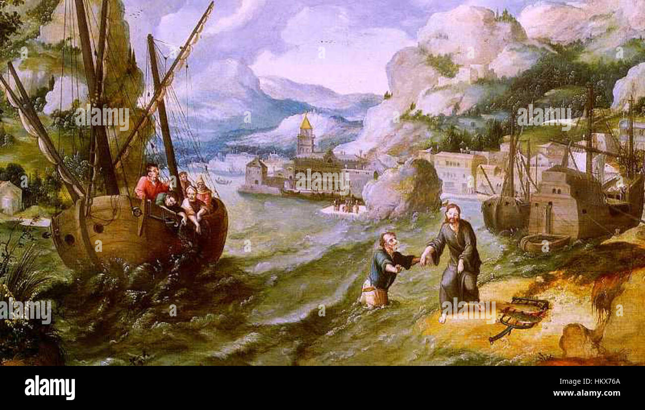 La peinture de Lucas Gasselâ€ ™ 'Christ avec Pierre et les disciples ...