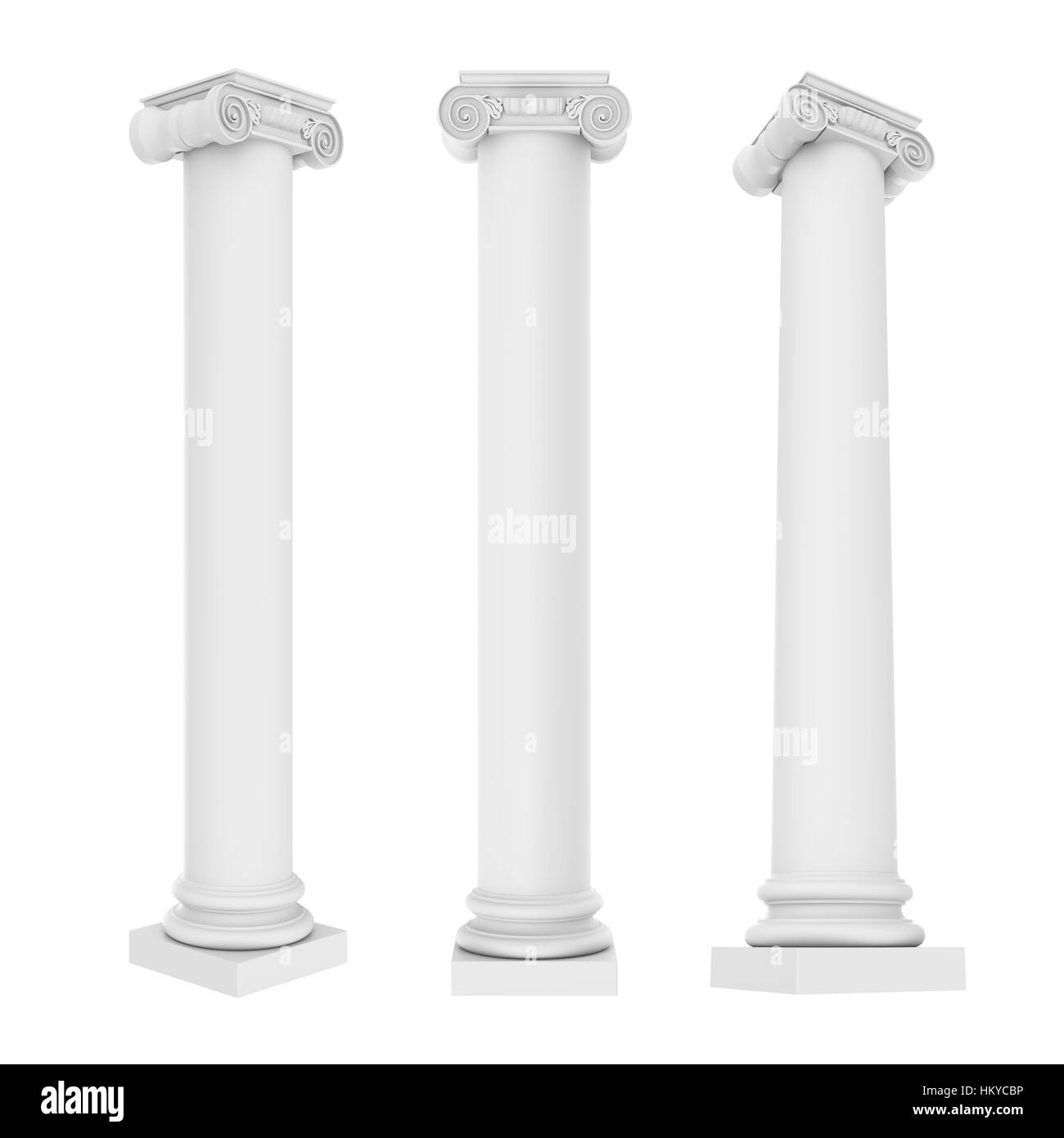 Colonnes doriques grecques Banque d'images noir et blanc - Alamy