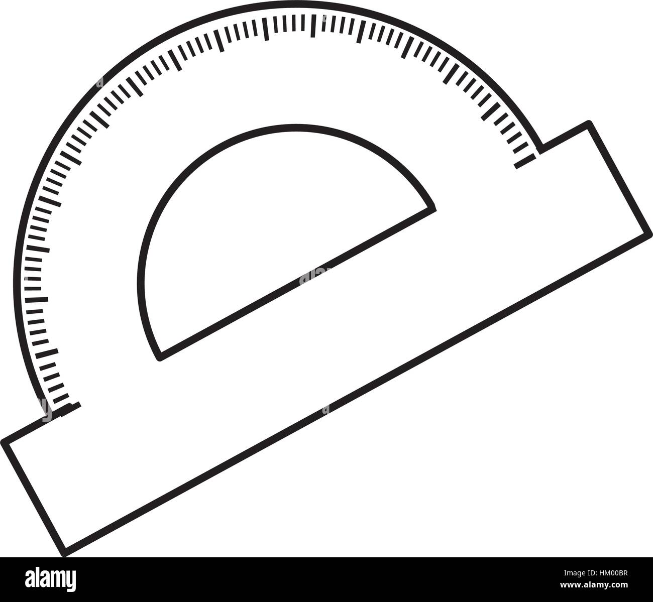 Rapporteur d'icône de compteur d'angle vector illustration graphic ...