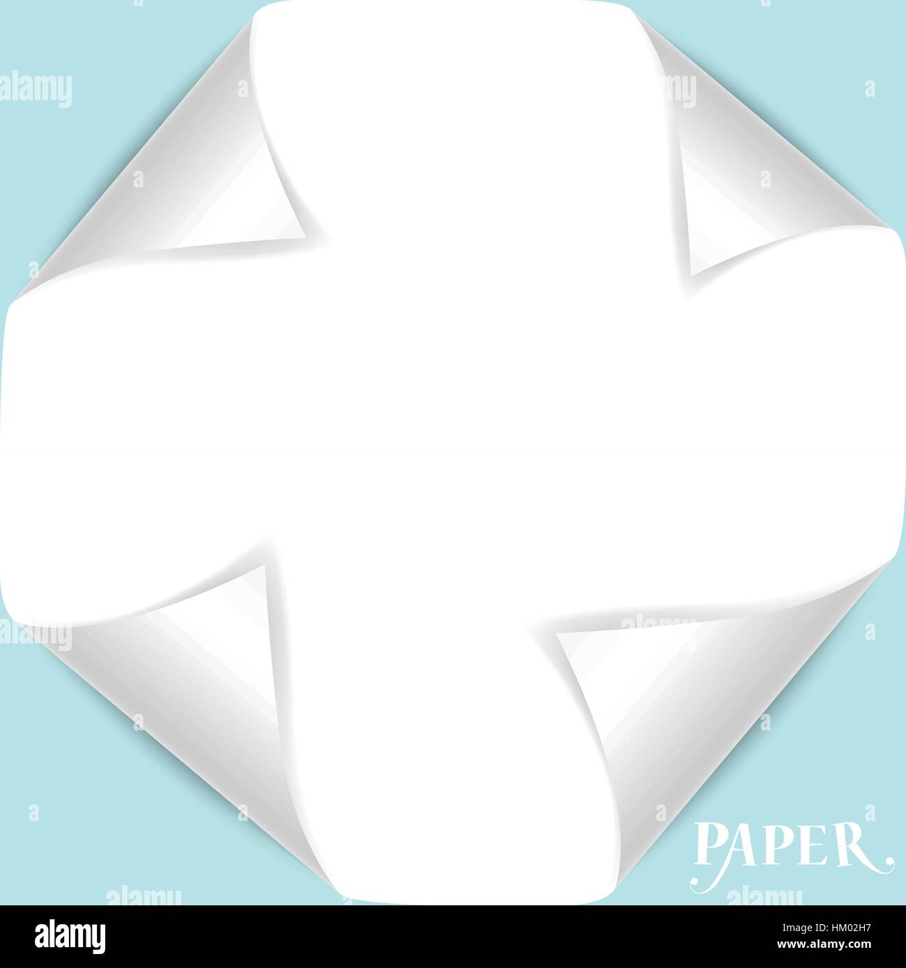 Plis de papier Banque d'images vectorielles - Alamy