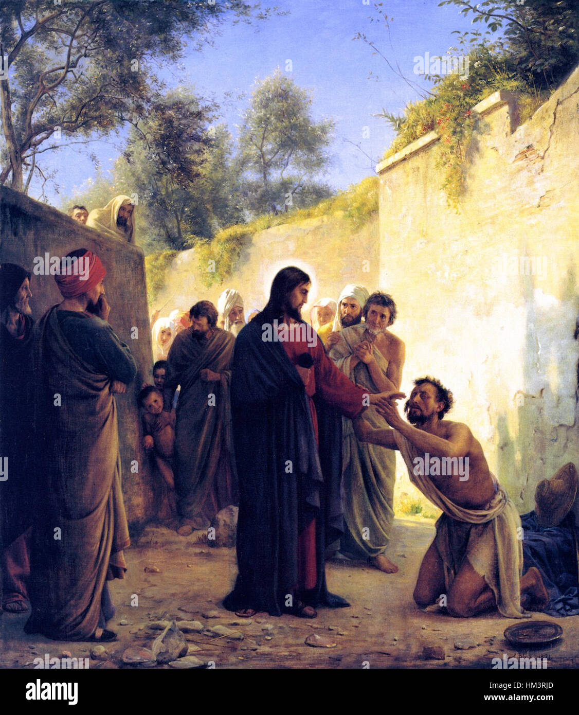 Jésus guérissant aveugle Banque de photographies et d’images à haute ...