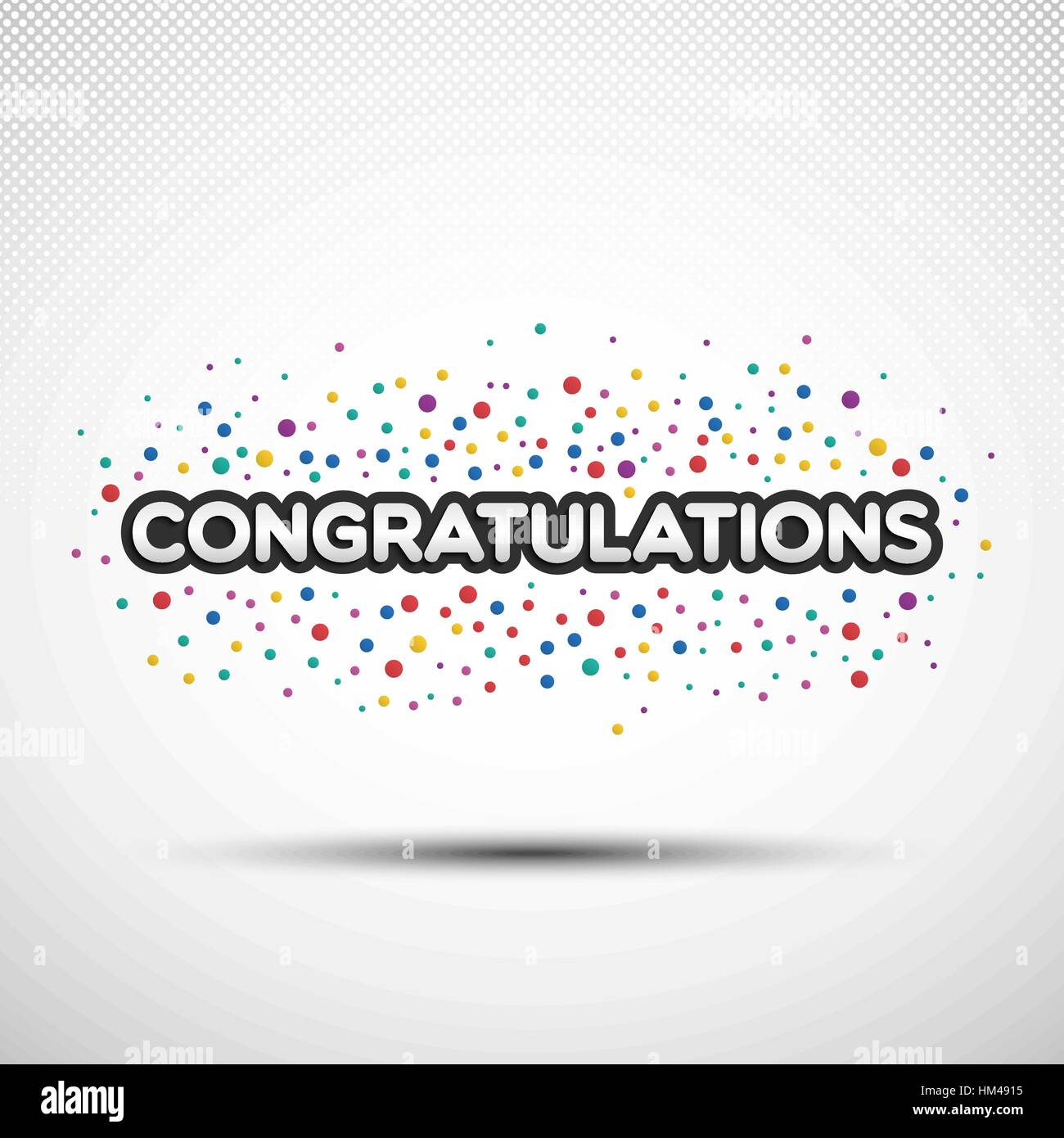 Congratulations word Banque d'images vectorielles - Alamy