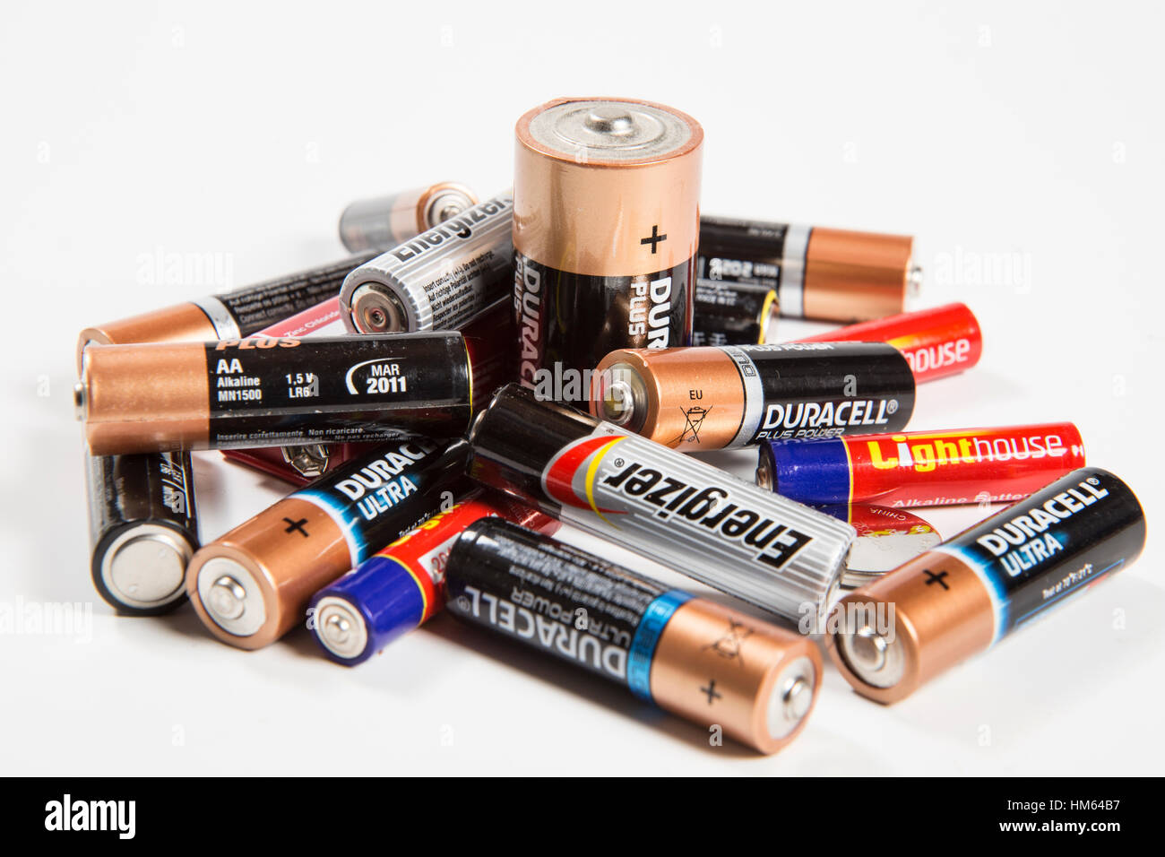 Tas de piles usagées Banque de photographies et d’images à haute ...